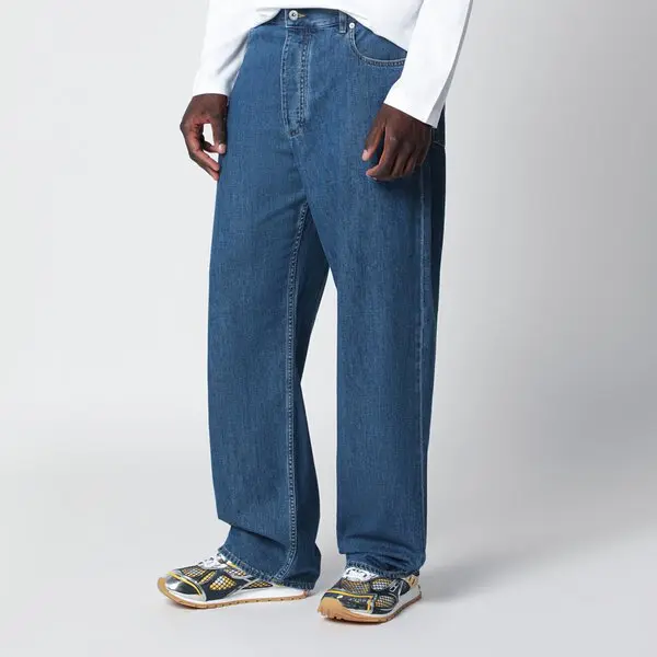 Bottega Veneta Medium Blue Wide-leg Jeans