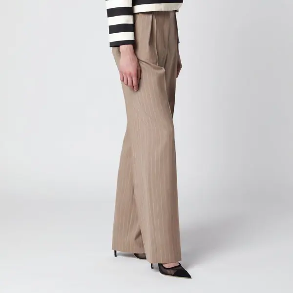 Valentino Garavani Pinstriped Wool Trousers