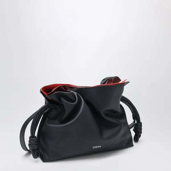 Loewe Dark Blue Layered Medium Flamenco Leather Clutch