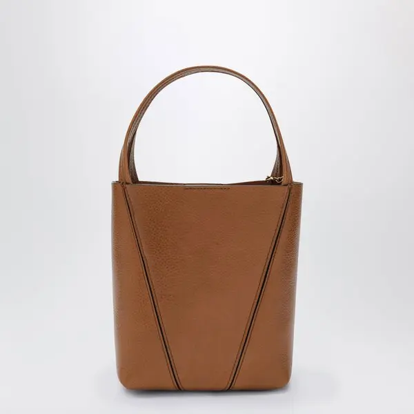 Chloé Small Spin Leather Tote Bag - Brown