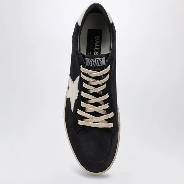 GOLDEN GOOSE Ball Star Suede And Leather Sneakers - Blue