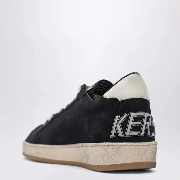 GOLDEN GOOSE Ball Star Suede And Leather Sneakers - Blue