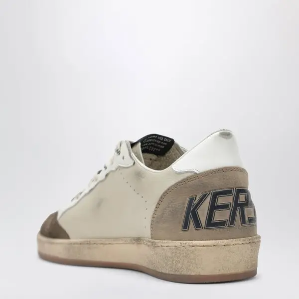 GOLDEN GOOSE Ball Star Leather And Suede Sneakers - White
