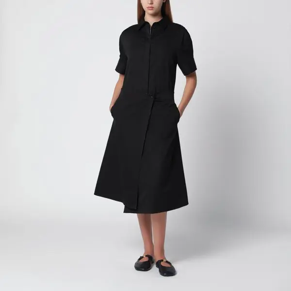 Loewe Cotton Gabardine Shirt Dress - Black