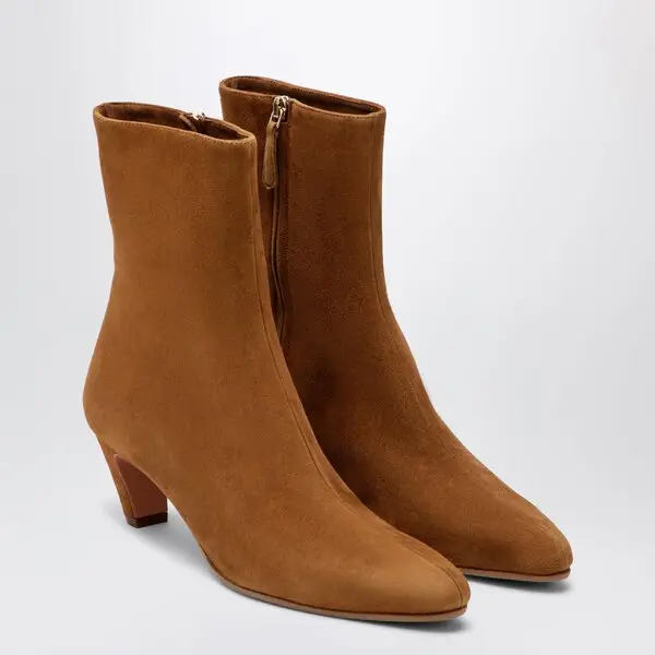 AQUAZZURA Suede Ankle Boots - Brown