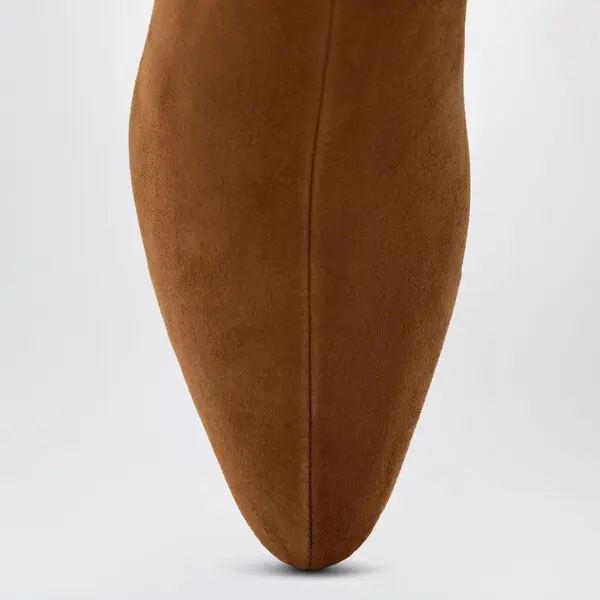 AQUAZZURA Suede Ankle Boots - Brown