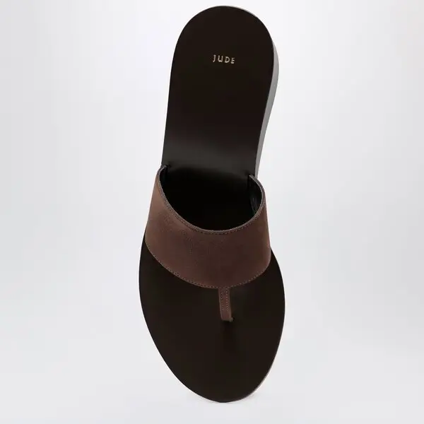 JUDE High-heel Suede Flip-flops