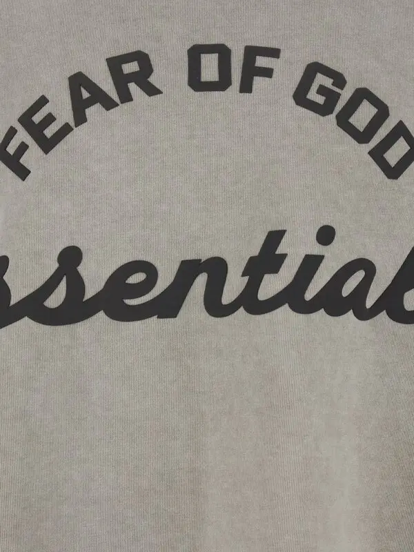 Fear Of God Relaxed Fit Cotton T-shirt With Logo And Dropped Shoulders