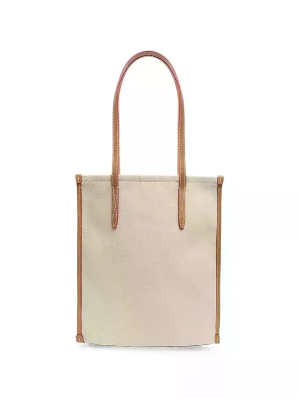 LANCEL Canvas Leather-trim Tote Bag