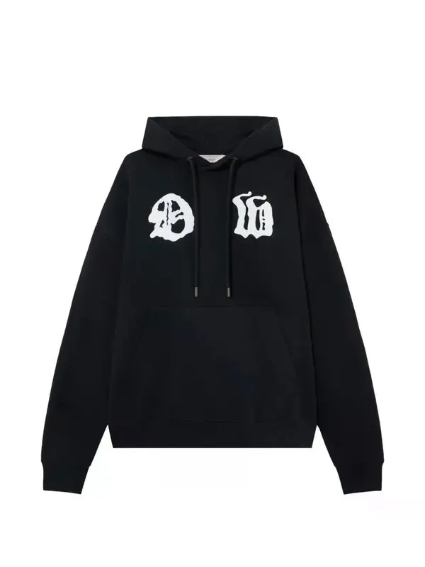 Off-White Palace Arrow Logo-print Drawstring Hoodie - Black