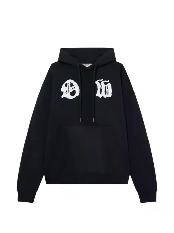 Off-White Palace Arrow Logo-print Drawstring Hoodie - Black