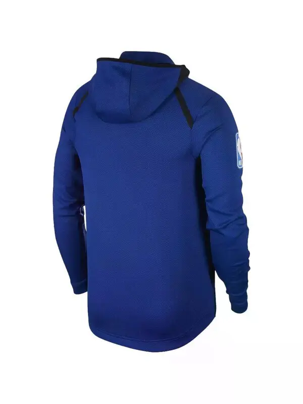 Nike Nba Golden State Warriors Logo-print Hoodie - Blue