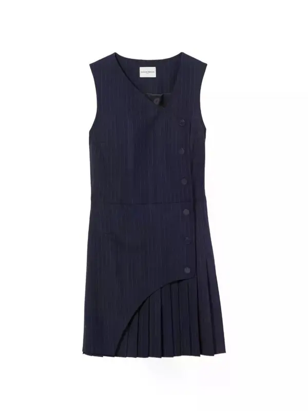 Claudie Pierlot Pinstripe Pattern Sleeveless Dress - Blue
