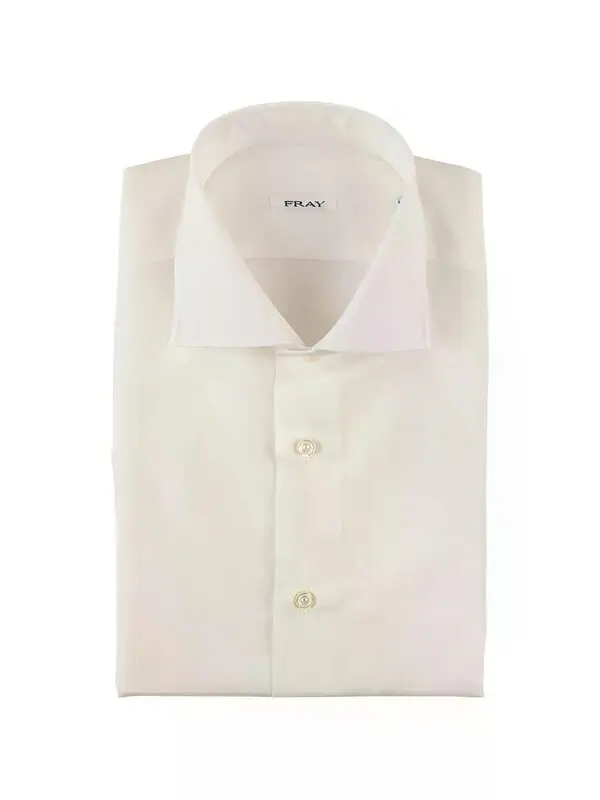 FRAY Spread-collar Button-up Shirt - White