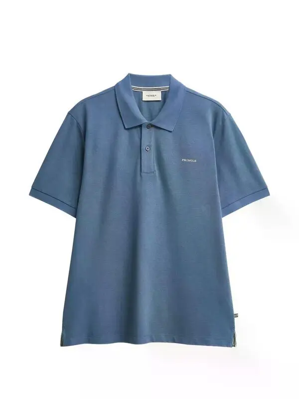 Pringle Of Scotland Pique Polo Shirt - Blue