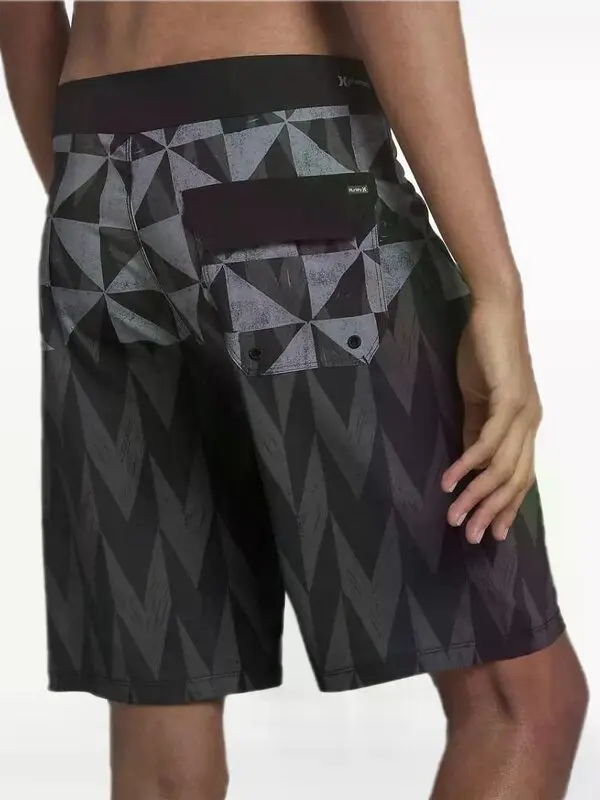 Hurley Phantom Geometric-print Swim Shorts