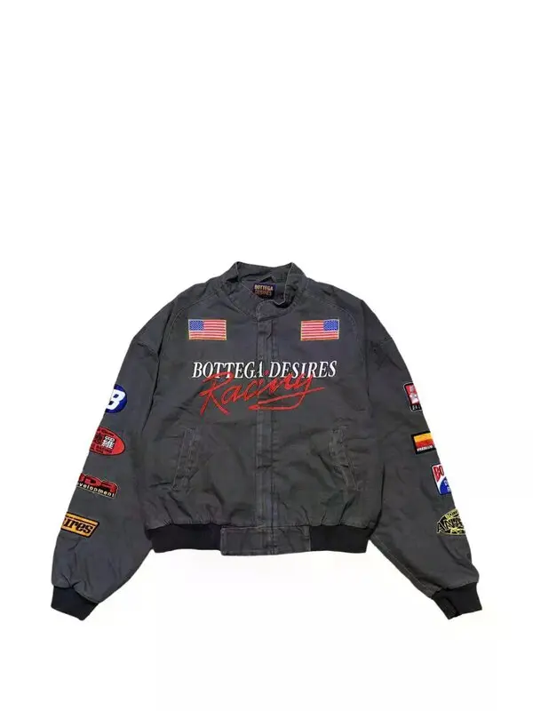 BOTTEGA DESIRES Embroidered Logo Denim Jacket