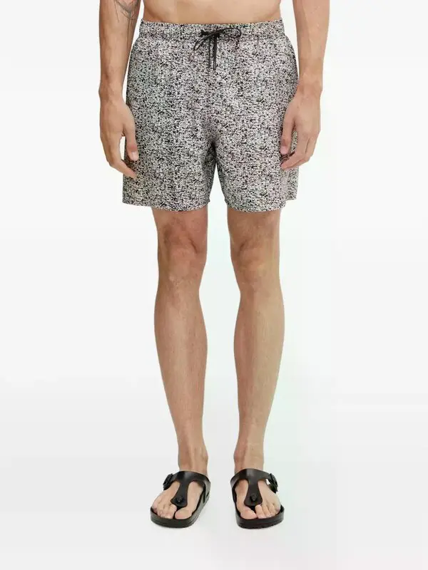 Lacoste Abstract Print Swim Shorts