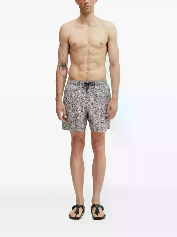 Lacoste Abstract Print Swim Shorts