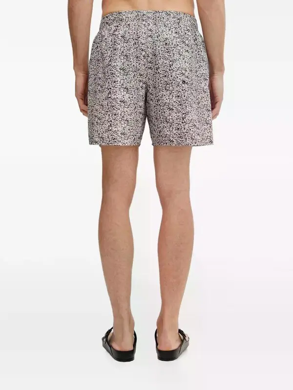 Lacoste Abstract Print Swim Shorts