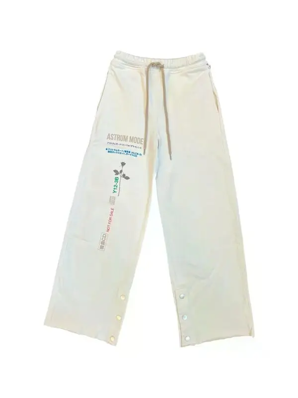 ASTRUM Silence Graphic-print Track Pants - White