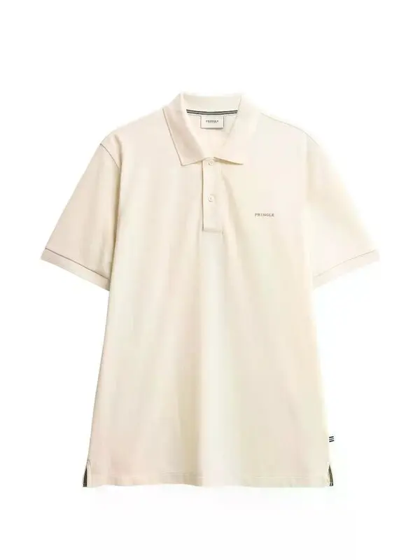 Pringle Of Scotland Pique Polo Shirt - Neutrals