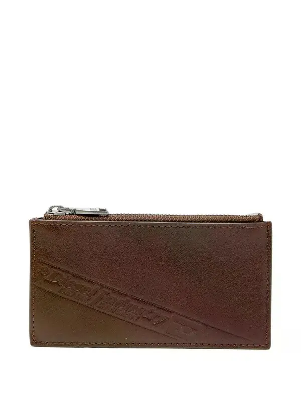 DIESEL® Flag-d Iii Logo-embossed Cardholder - Brown