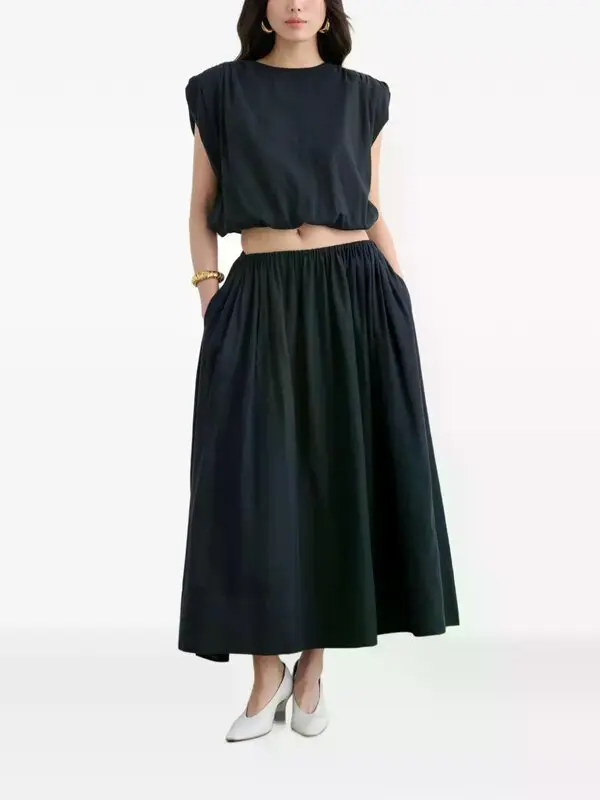 TOCCIN Sirelle Padded Shoulder Blouse