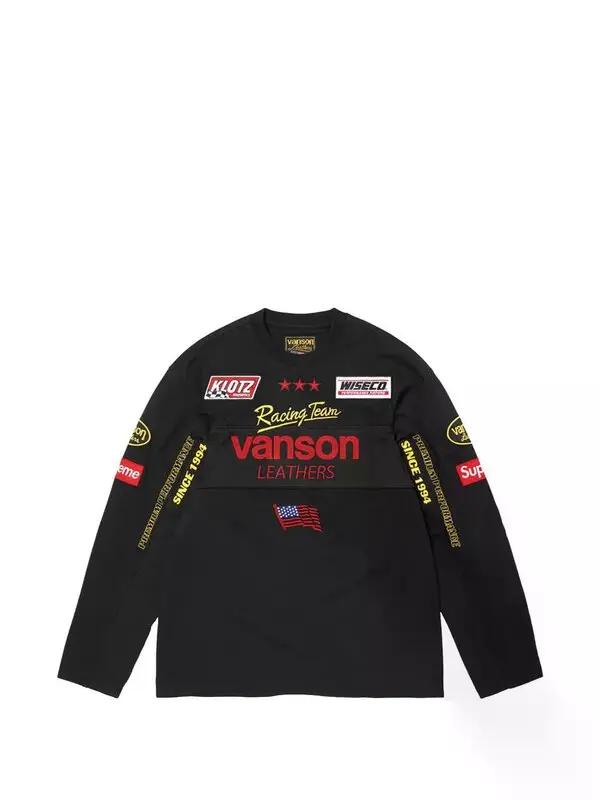 Supreme X Vanson Leathers Long-sleeve T-shirt - Black