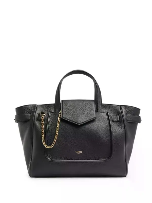 LANCEL Thea Grained Leather Tote Bag