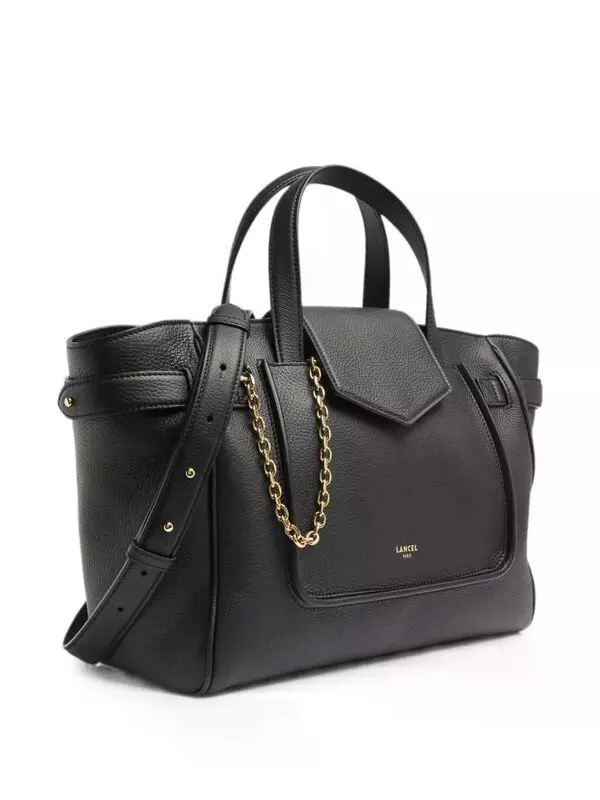 LANCEL Thea Grained Leather Tote Bag