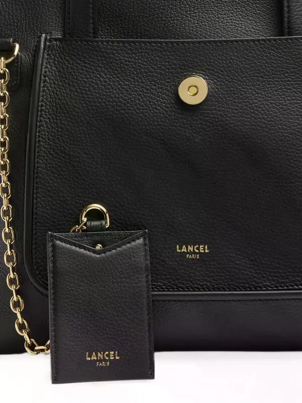 LANCEL Thea Grained Leather Tote Bag