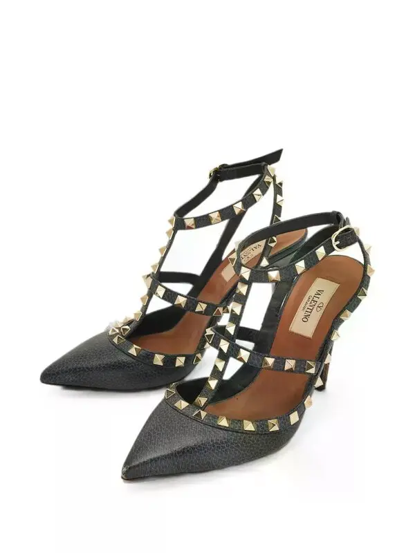 Valentino Garavani Rockstud Caged Leather Pumps