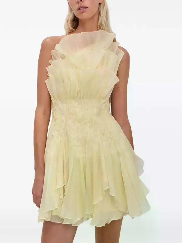 Aje Nisha Ruffled Mini Dress