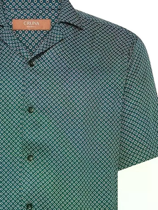 CRUNA Havana Geometric-print Shirt
