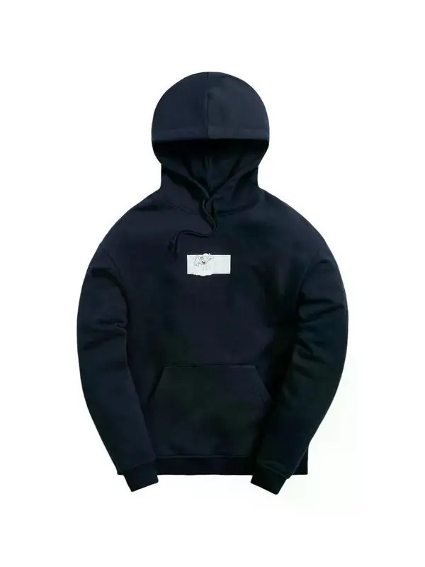 Kith Logo Print Drawstring Hoodie
