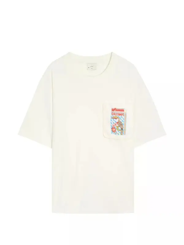 CHE Salvador Matchbox Graphic-print Pocket T-shirt - White