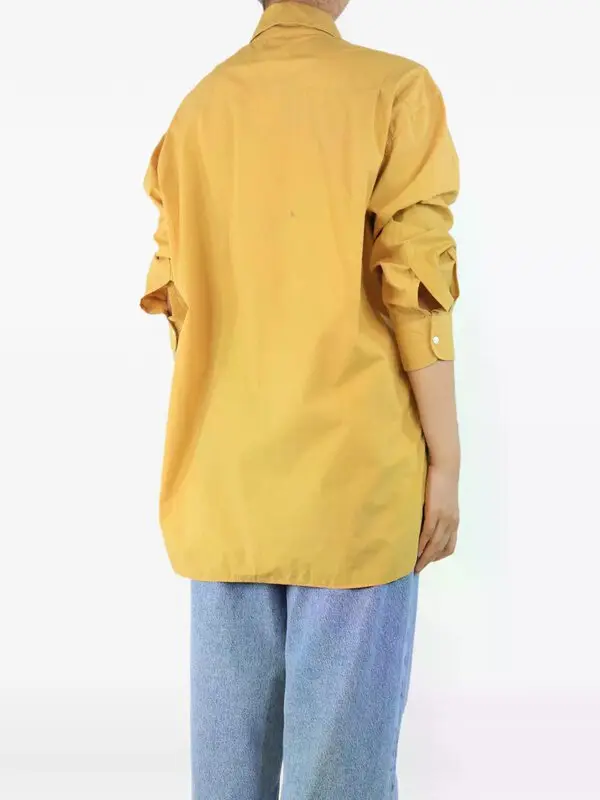 NILI LOTAN Cotton Button-up Shirt - Yellow