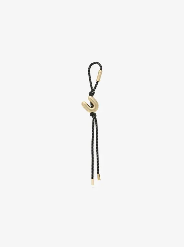 Michael Kors Letter "u" Bag Charm With Speckled Cord