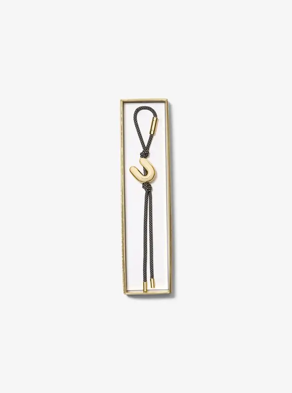 Michael Kors Letter "u" Bag Charm With Speckled Cord