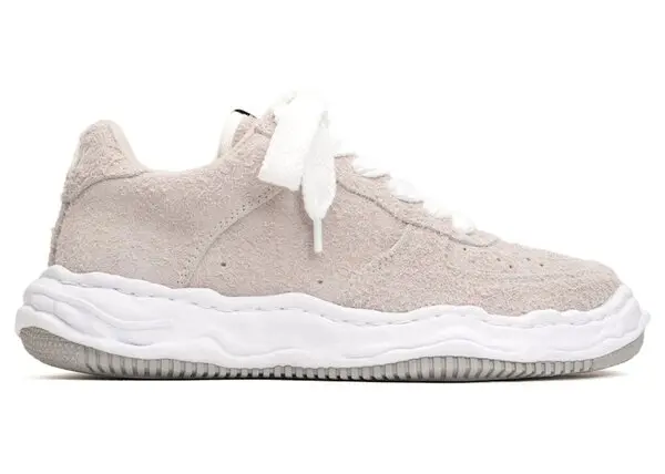 Mihara Yasuhiro Wayne Og Sole Long Hair Suede Low Beige