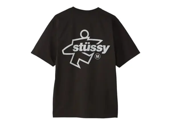 StÜssy Surf Dyed Tee Shirt - Faded Black