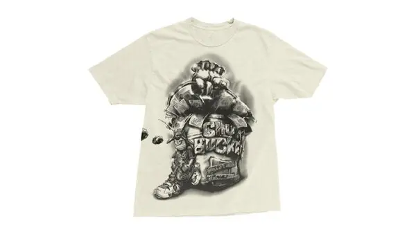 TRAVIS SCOTT Cactus Jack X Spongebob Chum Bucket Tee Shirt - White