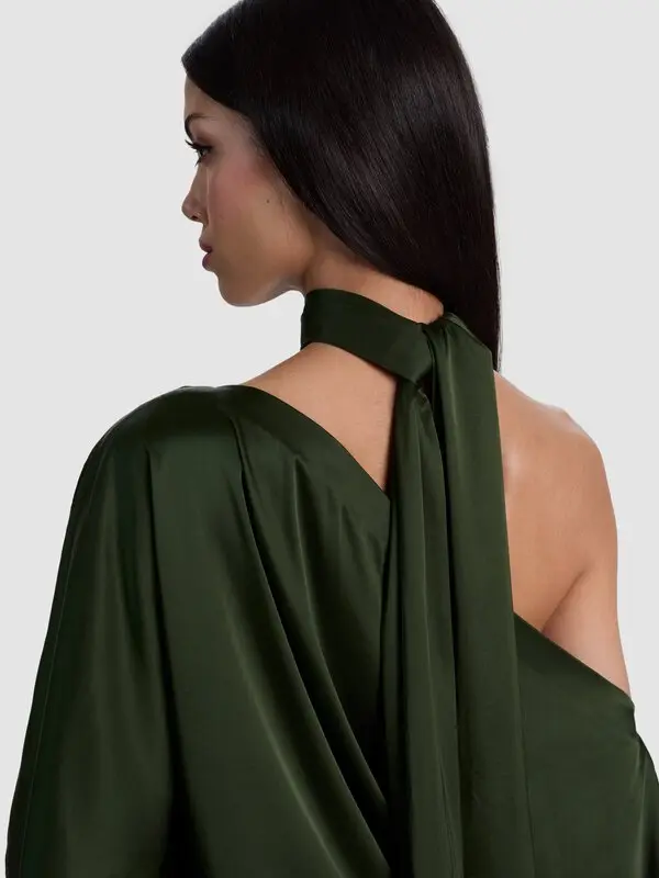 Alice + Olivia Rita Draped Top With Scarf