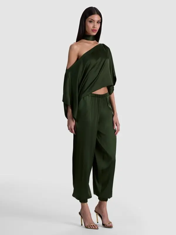 Alice + Olivia Rita Draped Top With Scarf