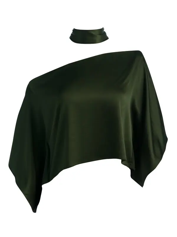 Alice + Olivia Rita Draped Top With Scarf