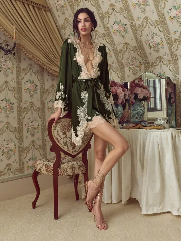 Alice + Olivia Drea Lace Robe