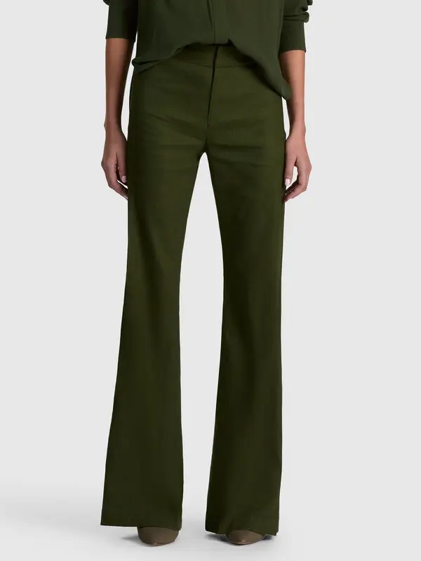 Alice + Olivia Andrew Linen Slim Pants