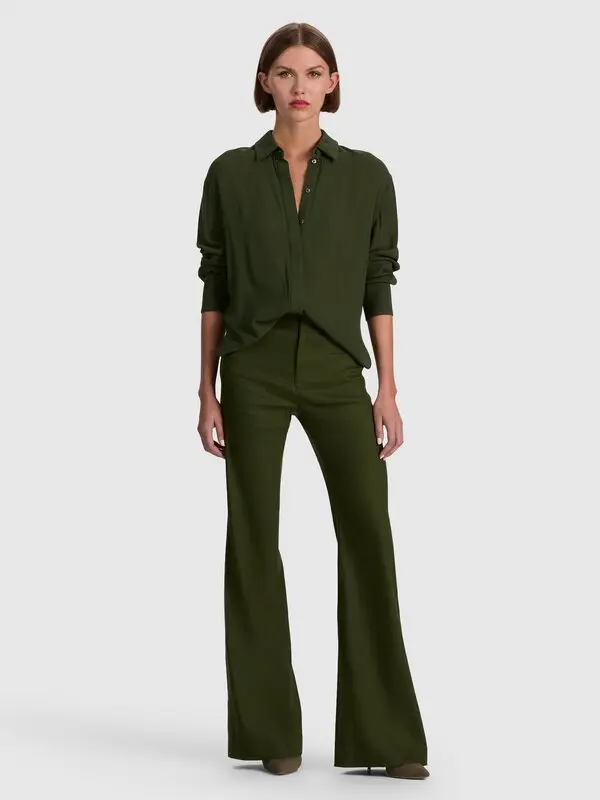 Alice + Olivia Andrew Linen Slim Pants