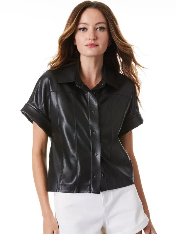 Alice + Olivia Edyth Vegan Top